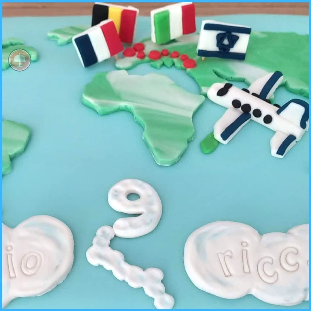 World Map Travel Cake - Birthday Cake Ideas - CakeLovesMe