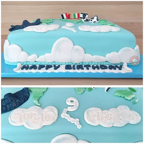 World Map Travel Cake - Birthday Cake Ideas - CakeLovesMe