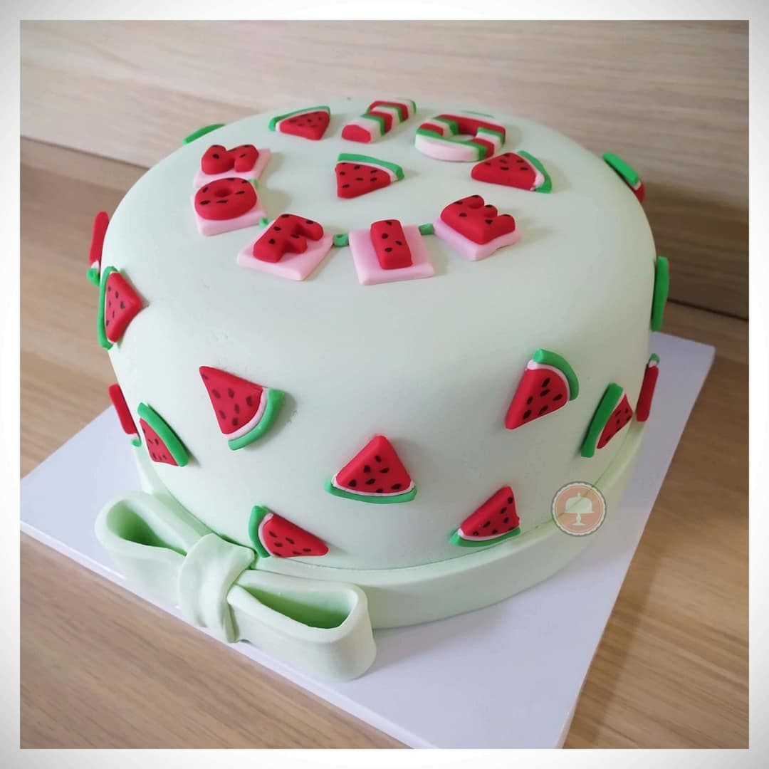 How To Make A Watermelon Cake - So Adorable! - CakeLovesMe