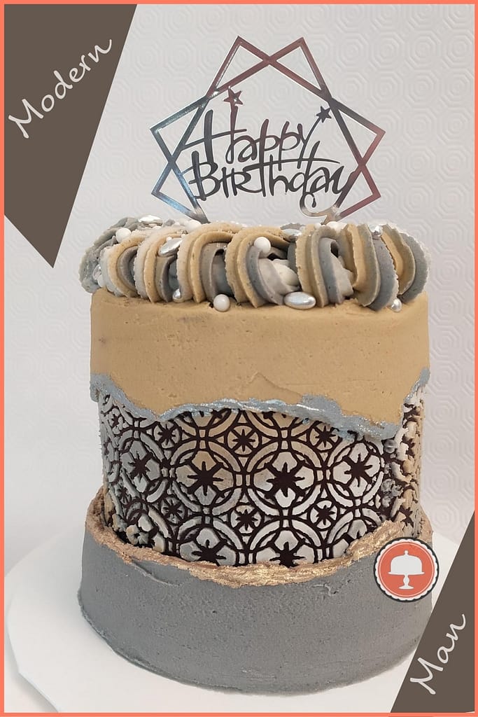 Elegant Birthday Cake For Men - Trendy, Modern, And Classy