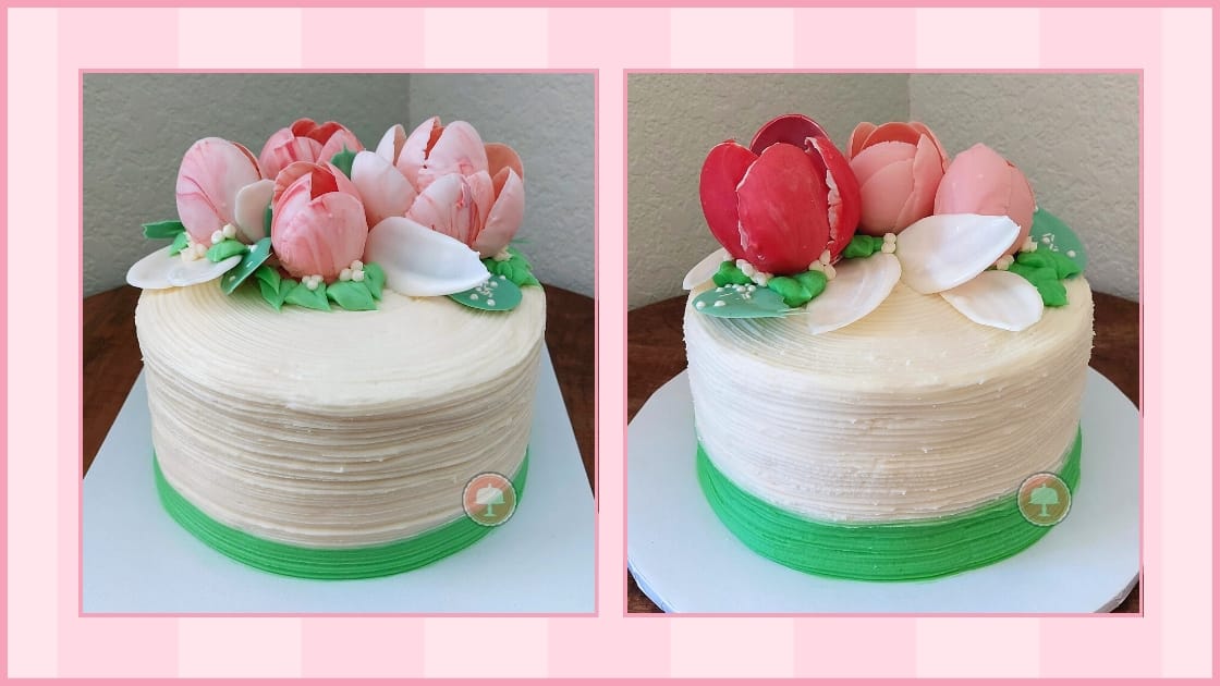 Vibrant Spring Cake Ideas - Chocolate Tulip Cakes - CakeLovesMe