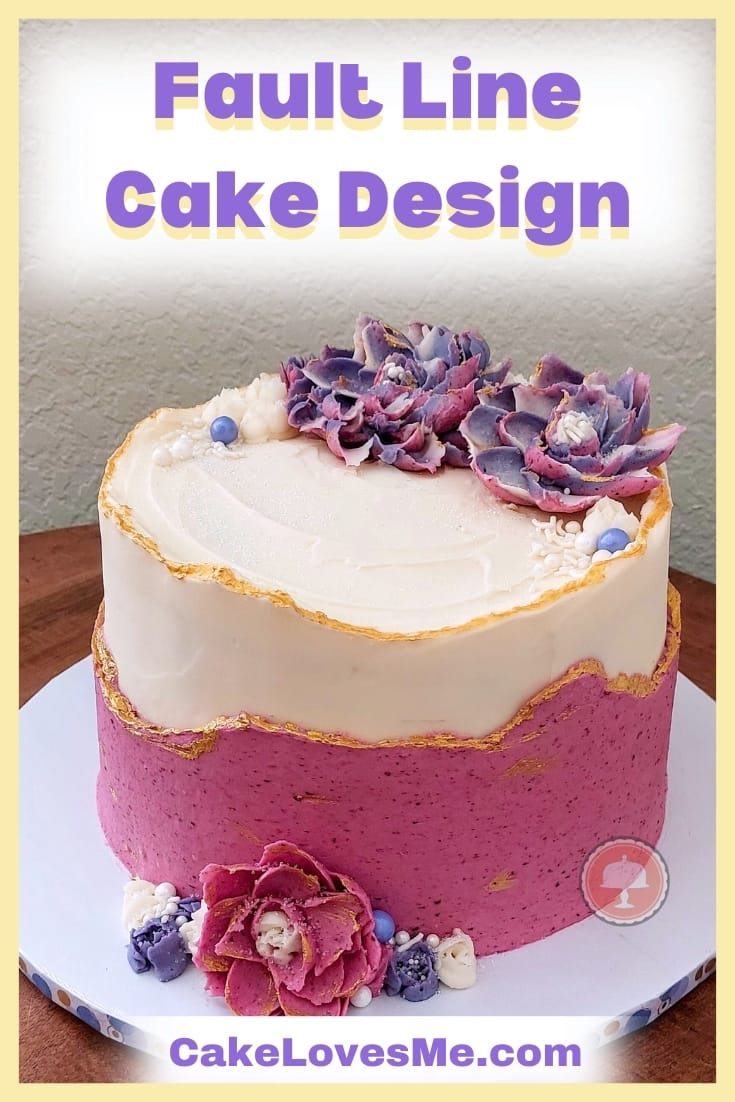 Exquisite Blueberry Fault Line Cake Design - CakeLovesMe
