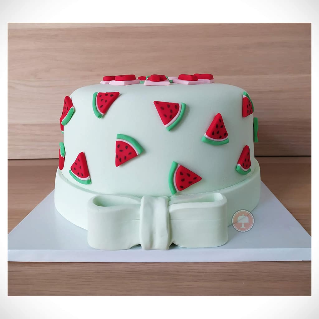 How To Make A Watermelon Cake - So Adorable! - CakeLovesMe