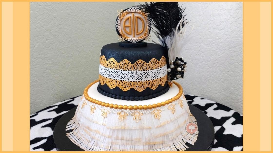 The Roaring 20's - Exquisite Great Gatsby Cake - CakeLovesMe
