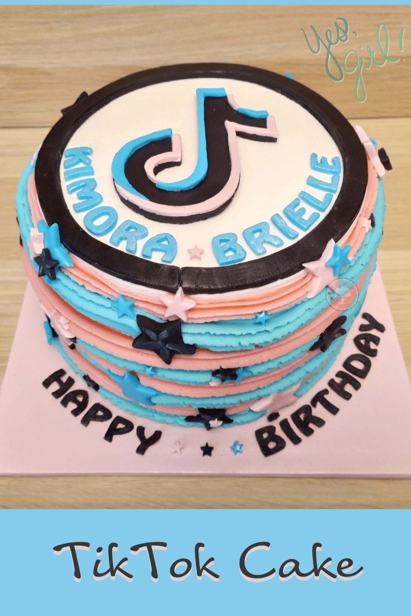How To Make A TikTok Cake Design - Cake Loves Me